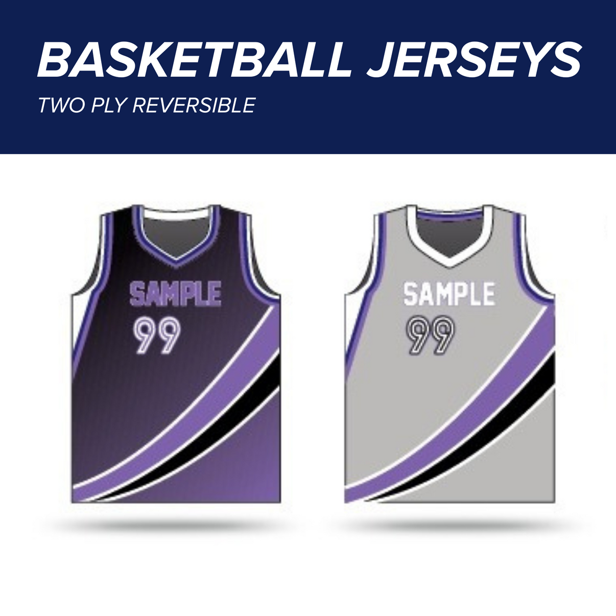 Two Ply Reversible Basketball Jerseys - Your Design – Sublimatedjerseys.ca